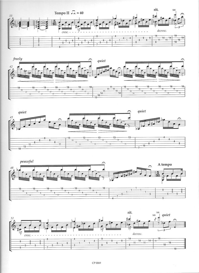 Mysteries – Microtonal Sheet Music for Guitar – 3 – Microstick.net